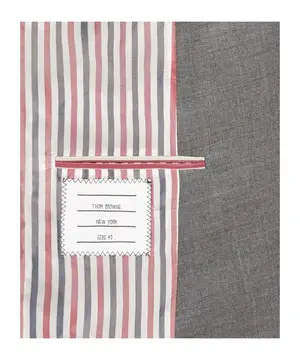 Thom Browne Single-breasted Twill Blazer - Medium Grey