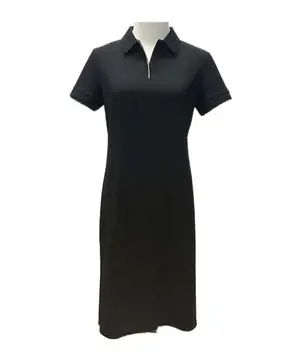 Burberry Check Trim Cotton Polo Shirt Dress