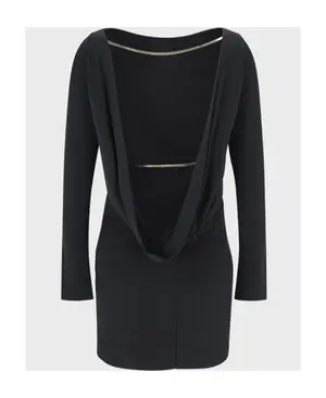 Dsquared2 Chain Embellished Open-back Mini Dress