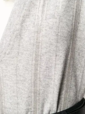 Brunello Cucinelli Sequin Embellished V-neck Jumper