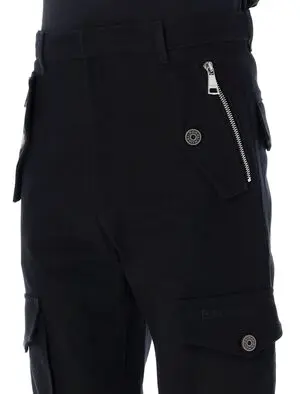Balmain Mid Rise Tapered Cargo Trousers
