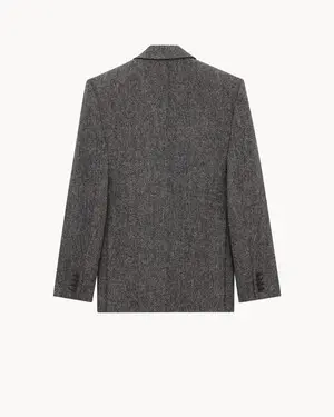 Saint Laurent Single-breasted Long-sleeved Blazer - Black