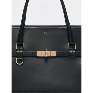 Max Mara Margaux Twist-lock Top Handle Bag - Black