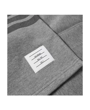 Thom Browne Four-bar Stripe Jersey Shorts - Medium Gray