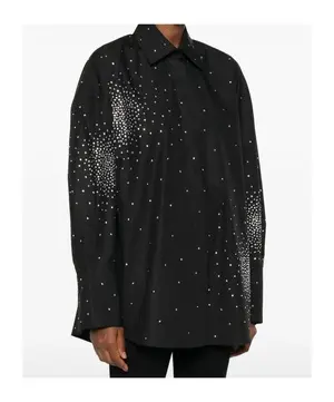 Giuseppe Di Morabito Embellished Lapel Shirt - Black