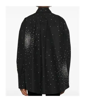 Giuseppe Di Morabito Embellished Lapel Shirt - Black