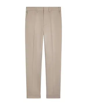 Dries Van Noten Tapered Cuffed Trousers - Cement