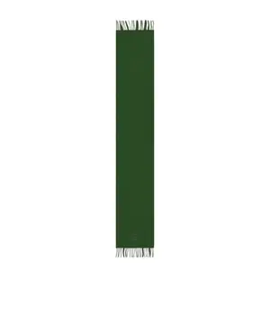 VIVIENNE WESTWOOD Double-sided Tassel Wool Scarf - Green