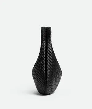 Bottega Veneta Woven Leather Hobo Bag - Black