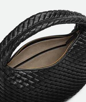Bottega Veneta Woven Leather Hobo Bag - Black