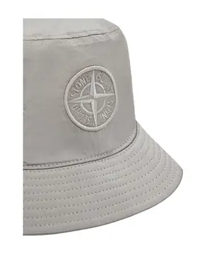 Stone Island Compass Logo Bucket Hat - Gray