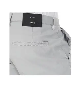 Hugo Boss Twill Casual Pants - Gray