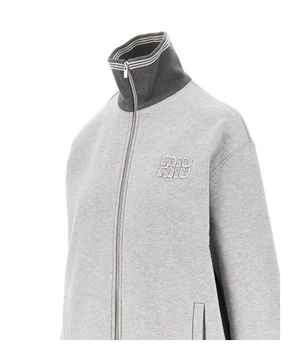 Miu Miu Zip-up Oversized Sweatshirt