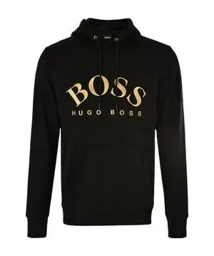 Hugo Boss Cotton Hooded Pullover With Logo