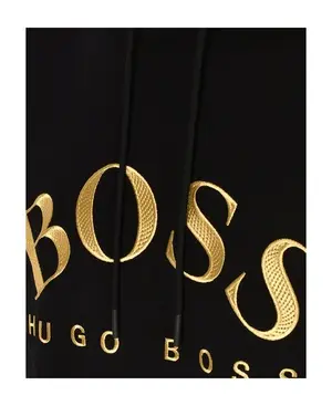 Hugo Boss Cotton Hooded Pullover With Logo