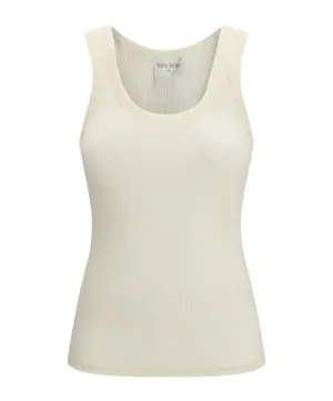 FORTE_FORTE Ribbed U-neck Tank Top
