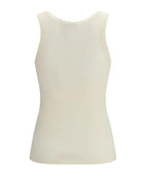 FORTE_FORTE Ribbed U-neck Tank Top