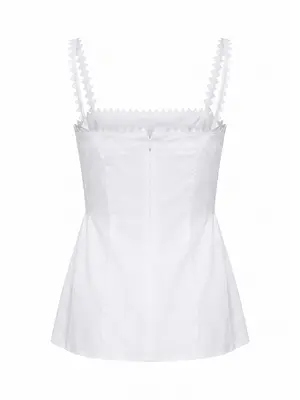 Jacquemus Traversin Sleeveless Top - White
