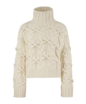 Brunello Cucinelli Braided High Neck Jumper