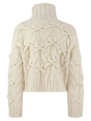Brunello Cucinelli Braided High Neck Jumper