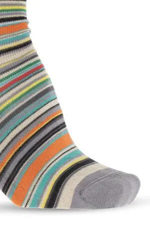 Paul Smith Six-pack Striped Crew Socks - Multicolor