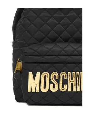 Moschino Quilted Logo Backpack