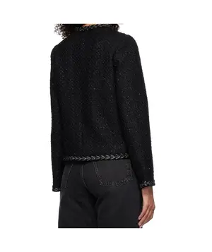 RAG  BONE Rag & Bone Tweed Jacket With Trim Detailing