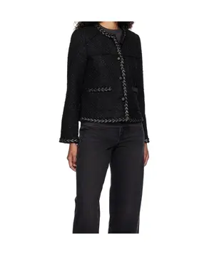 RAG  BONE Rag & Bone Tweed Jacket With Trim Detailing