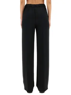 Herno Trousers Elastic Waist Drawstring Pants