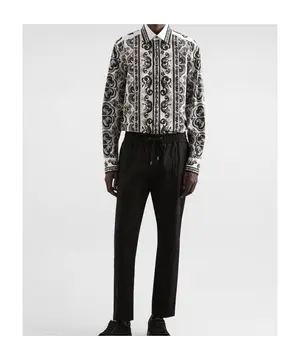 Dolce & Gabbana Dolce Gabbana Majolica-printed Poplin Martini Shirt - Multicolor