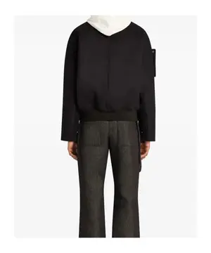 COURREGES Embroidered Bomber Jacket - Black