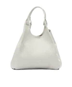 GIANNI CHIARINI Pebbled Leather Tote Bag - Grey