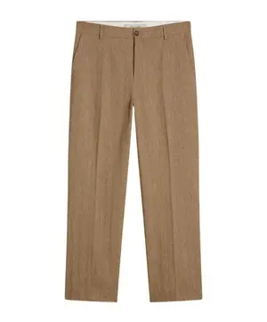 GOLDEN GOOSE Chevron Tailored Trousers - Sand-colored