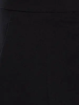 Alexander McQueen Cropped Cigarette Trousers - Black