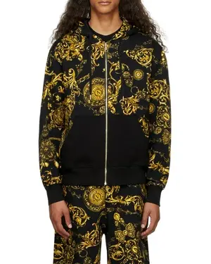 Versace Baroque Print Full Zip Hoodie