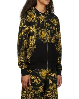 Versace Baroque Print Full Zip Hoodie