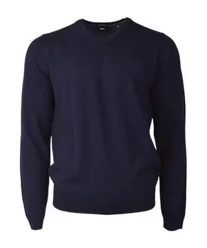 Hugo Boss V-neck Long Sleeve T-shirt - Black