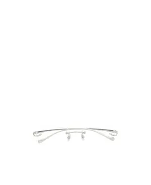 Cartier Rimless Rectangular Eyeglasses - White