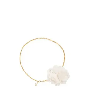 Blumarine Chain Belt With Floral Embellishment