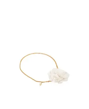 Blumarine Chain Belt With Floral Embellishment
