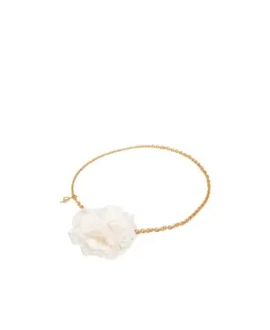 Blumarine Chain Belt With Floral Embellishment