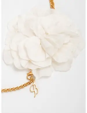 Blumarine Chain Belt With Floral Embellishment