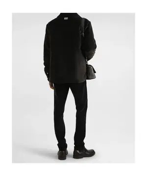 Dolce & Gabbana Dolce Gabbana Long-sleeved Corduroy Shirt - Black