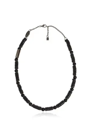 Dsquared2 Logo Detail Beaded Necklace - Black