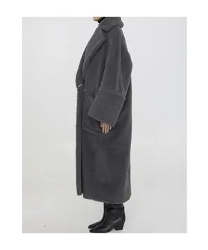 Max Mara Kadiak Double-breasted Coat - Dark Gray