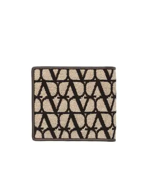 Valentino Garavani All-over Logo Patterned Bi-fold Wallet