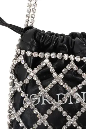 Off-White Embellished Drawstring Tote Bag