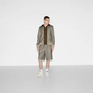 Gucci Monogrammed Zip-up Jacket - Beige/ebony