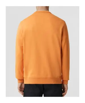 Burberry Embroidered Oak Leaf Crest Cotton Sweatshirt