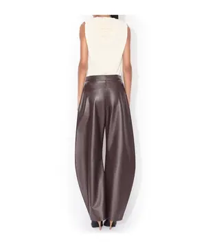 Alaïa Sleeveless V-neck Bodysuit With Pleated Waist - White